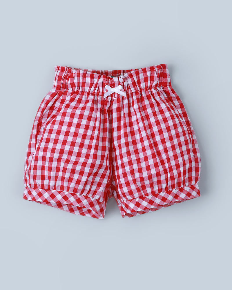 Red Checkered Shorts – Hopfair.pk